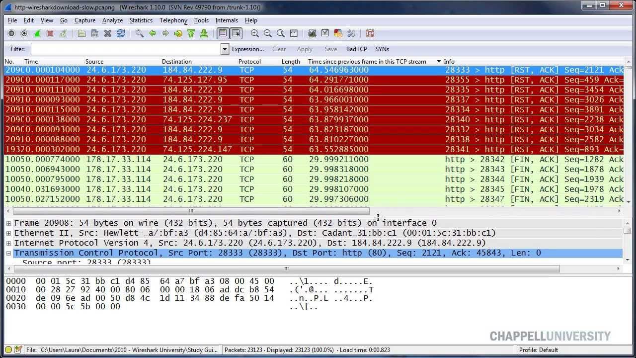 Wireshark Tip 22: Find Delays with TCP "Calculate Conversation Timestamps" - YouTube
