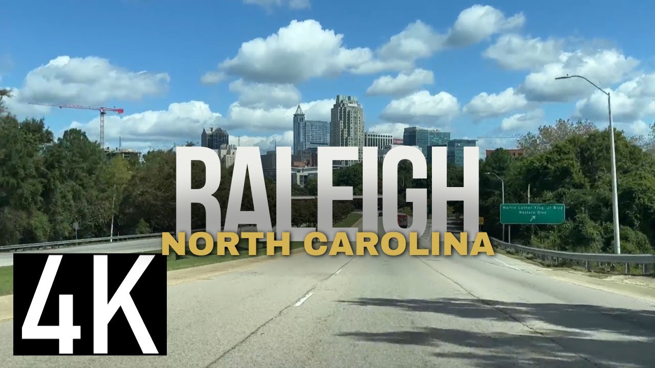 Driving in Raleigh, North Carolina 4K Street Tour - Downtown & North ...