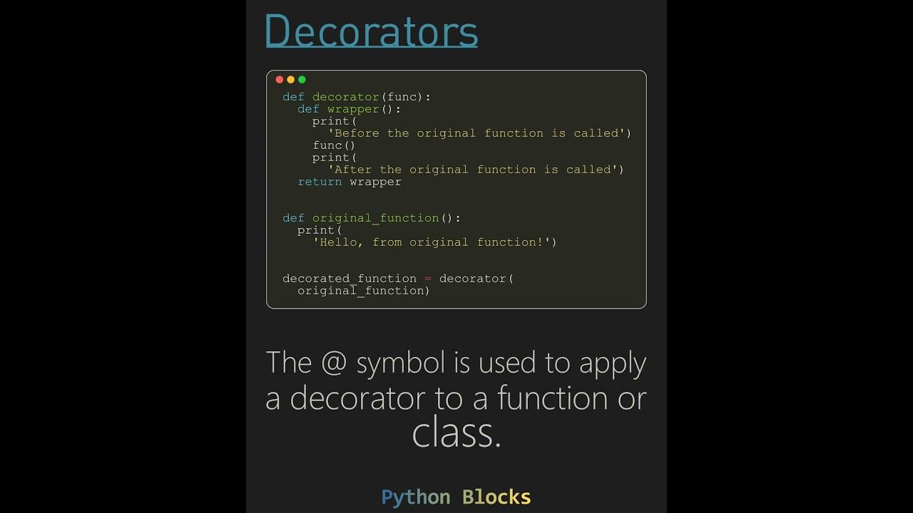 Python Decorators Advanced Youtube