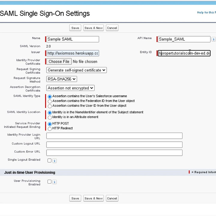 How to enable Single Sign On for a user in your org? [Part-2] - YouTube