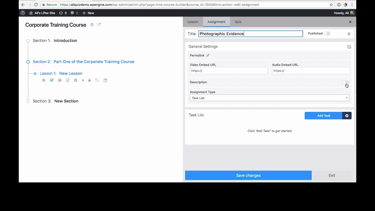 LifterLMS Feature Friday Assigments Upload - YouTube