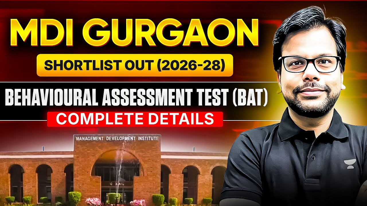 MDI Behavioral Assessment Test (BAT): What, Why & How + Sample ...