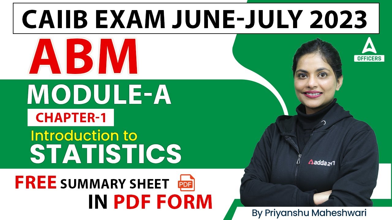 CAIIB Exam June July 2023 | ABM | Module A Chapter 1 | Introduction to ...