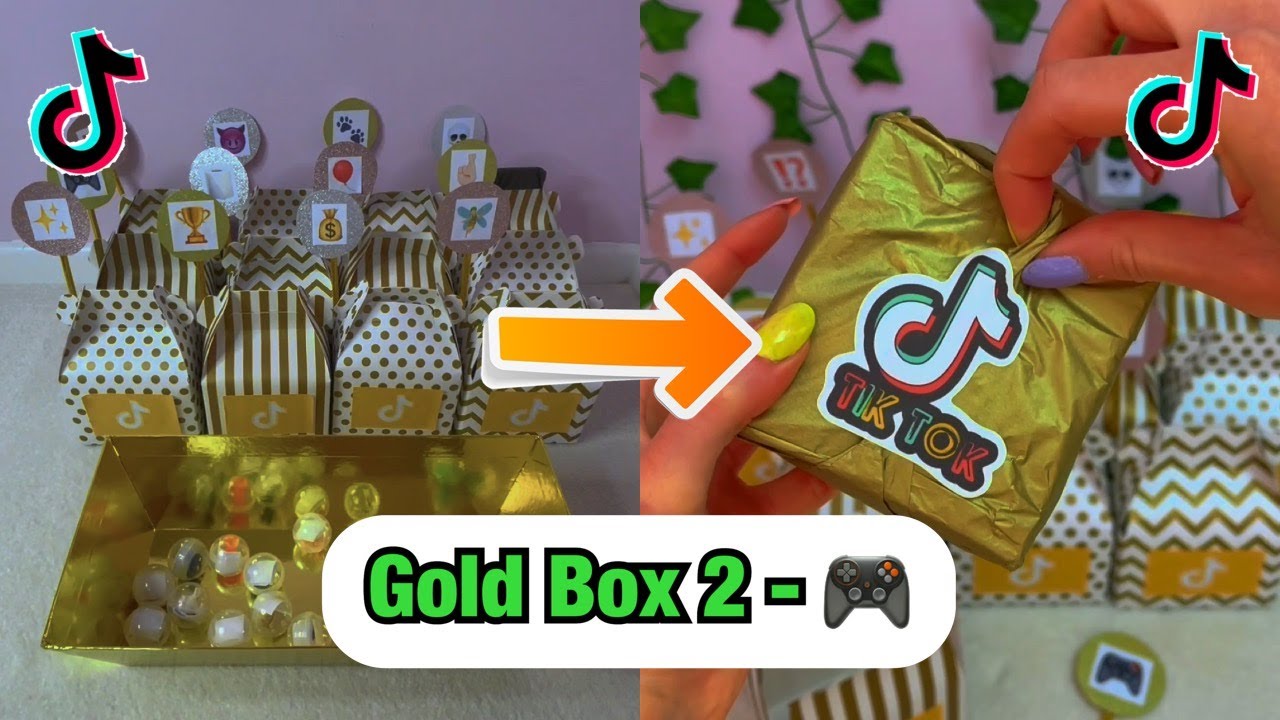 TikTok Mystery GOLD Boxes - BOX 2!!🎮 *asmr* #Shorts - YouTube