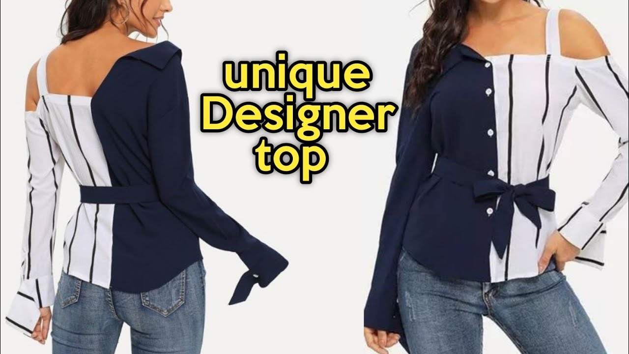 new unique Designer top cutting and stitching /stylish western top ...