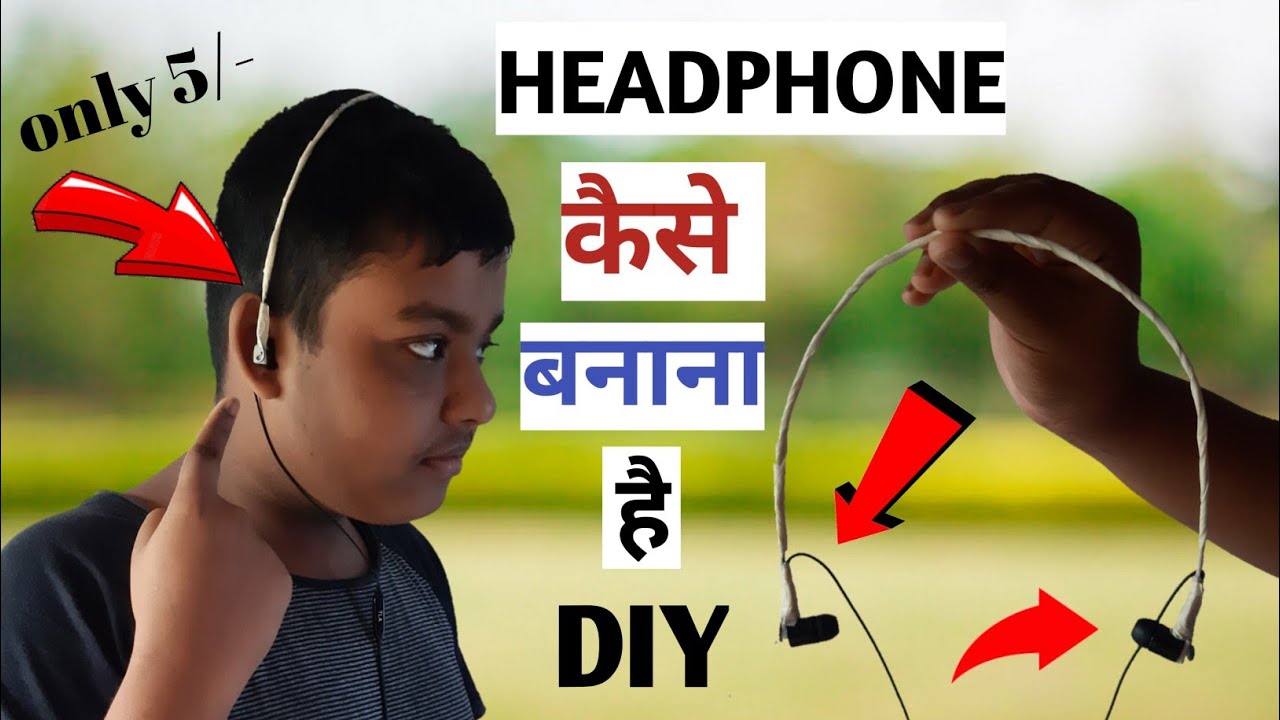How to make a headphone | How to make headphone with paper | How to ...