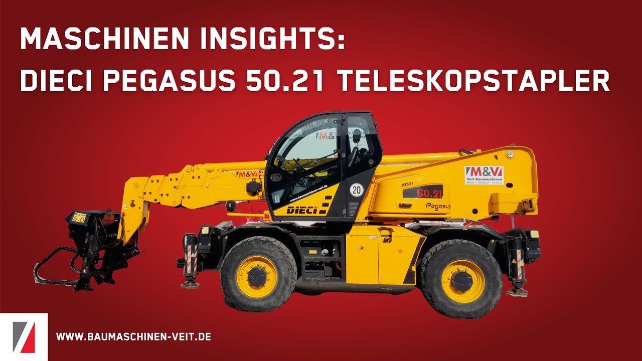 Dieci Pegasus 50.21 Teleskopstapler – Maschinen Insights - YouTube