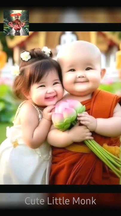 So Cute 😍 Little Monk love. #monk #viral #cutebaby - YouTube
