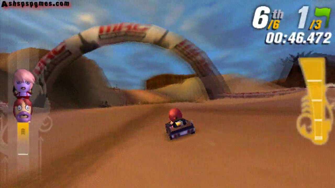 ModNation Racers - PSP - Career Mode MRC: #18. Grim Tour Race #1 - YouTube