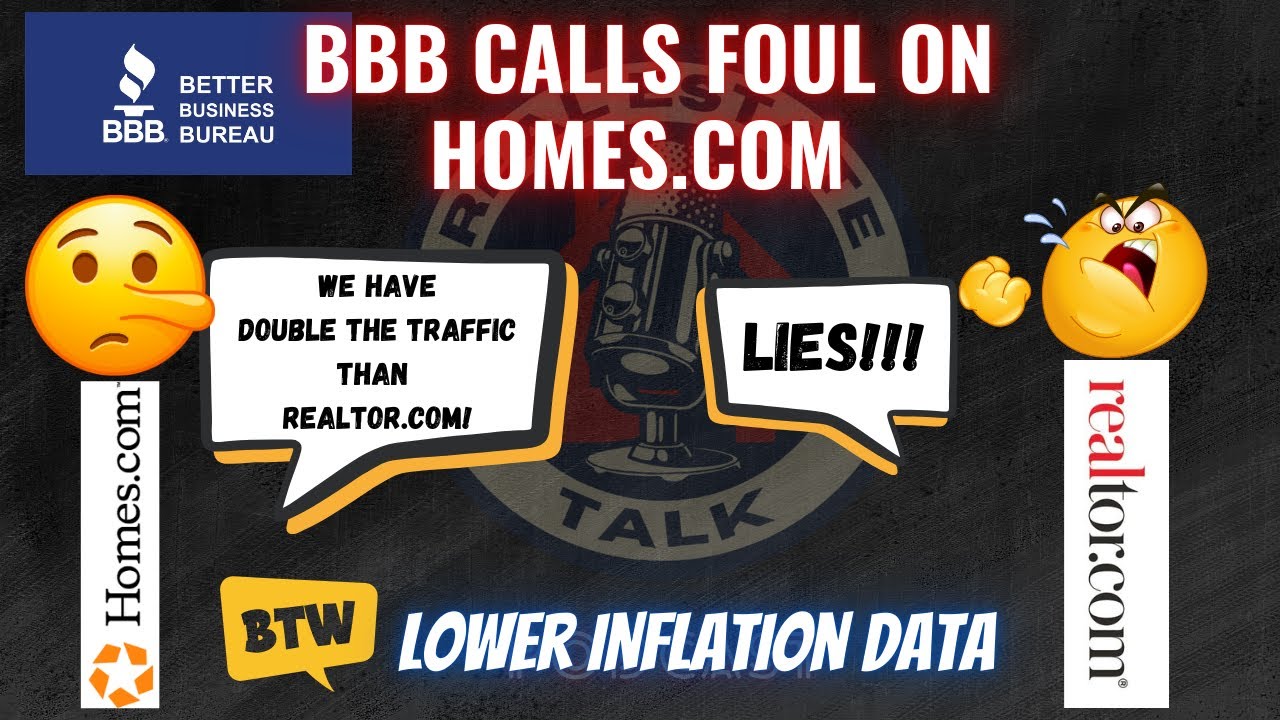 Homes.com Censured by BBB; Inflation Drops by a Mere 0.1% and More ...