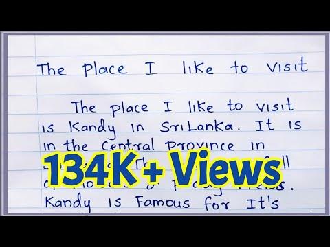 How to describe the place ? | The Place I like to visit | Nifty's ...