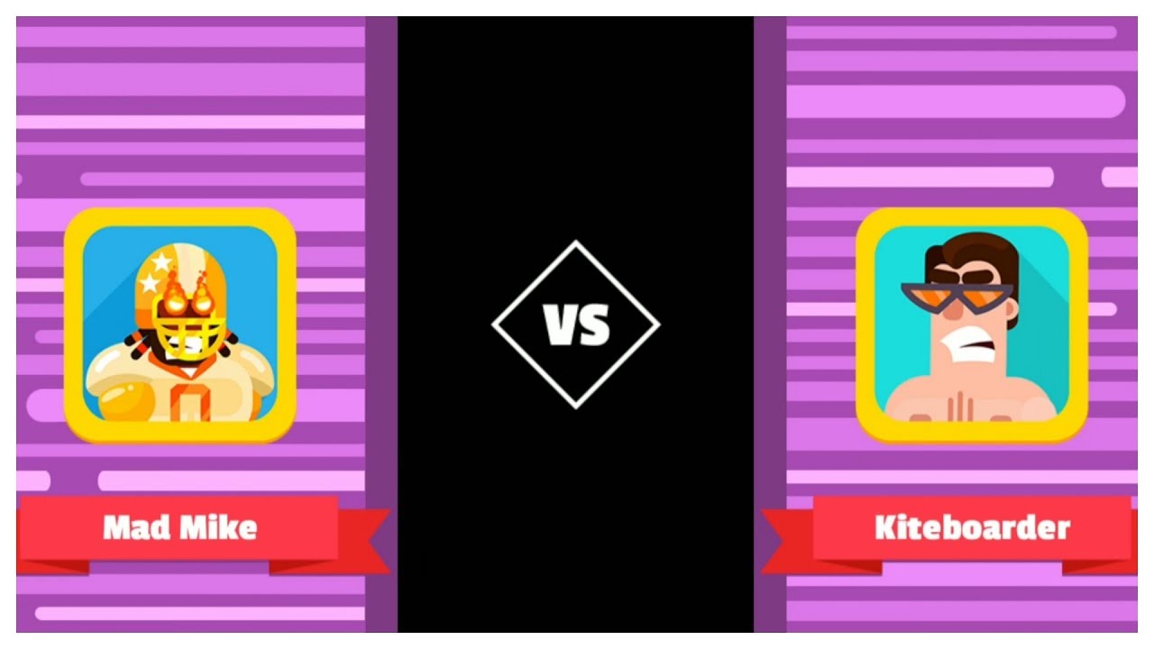 Bowmasters Mad Mike VS Kiteboarder epic gameplay - YouTube