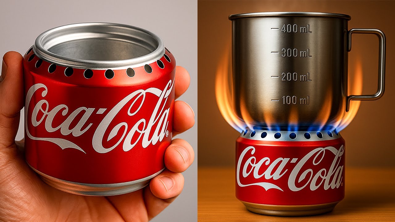 How To Make The Ultimate Mini Heating Stove From Coca-Cola Tin Cans ...