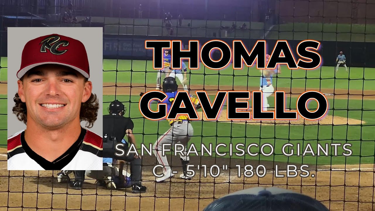 THOMAS GAVELLO - C (San Francisco Giants) Prospect Video - YouTube
