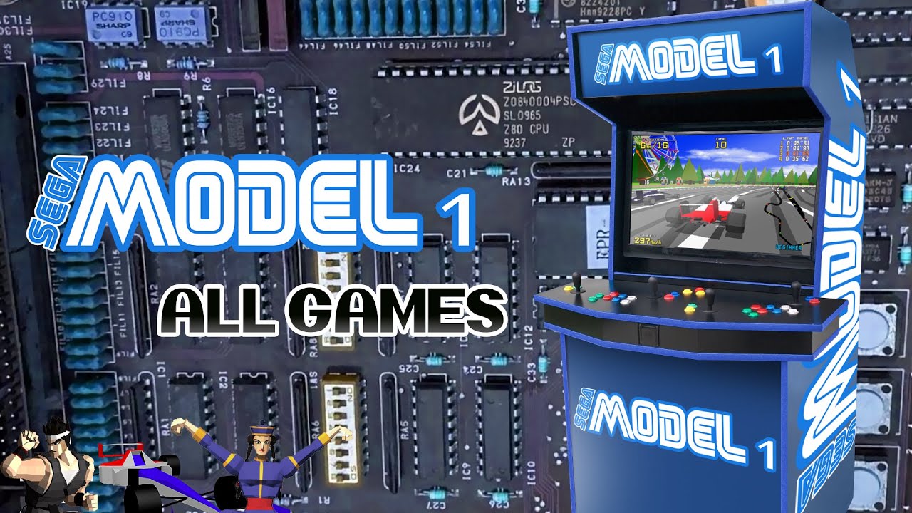 ALL SEGA MODEL 1 GAMES (7 TITLES) - Virtua Fighter, Virtua Racing - YouTube