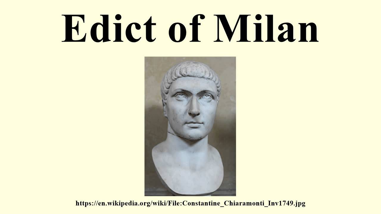 Edict Of Milan Bandic Gradonacelnik