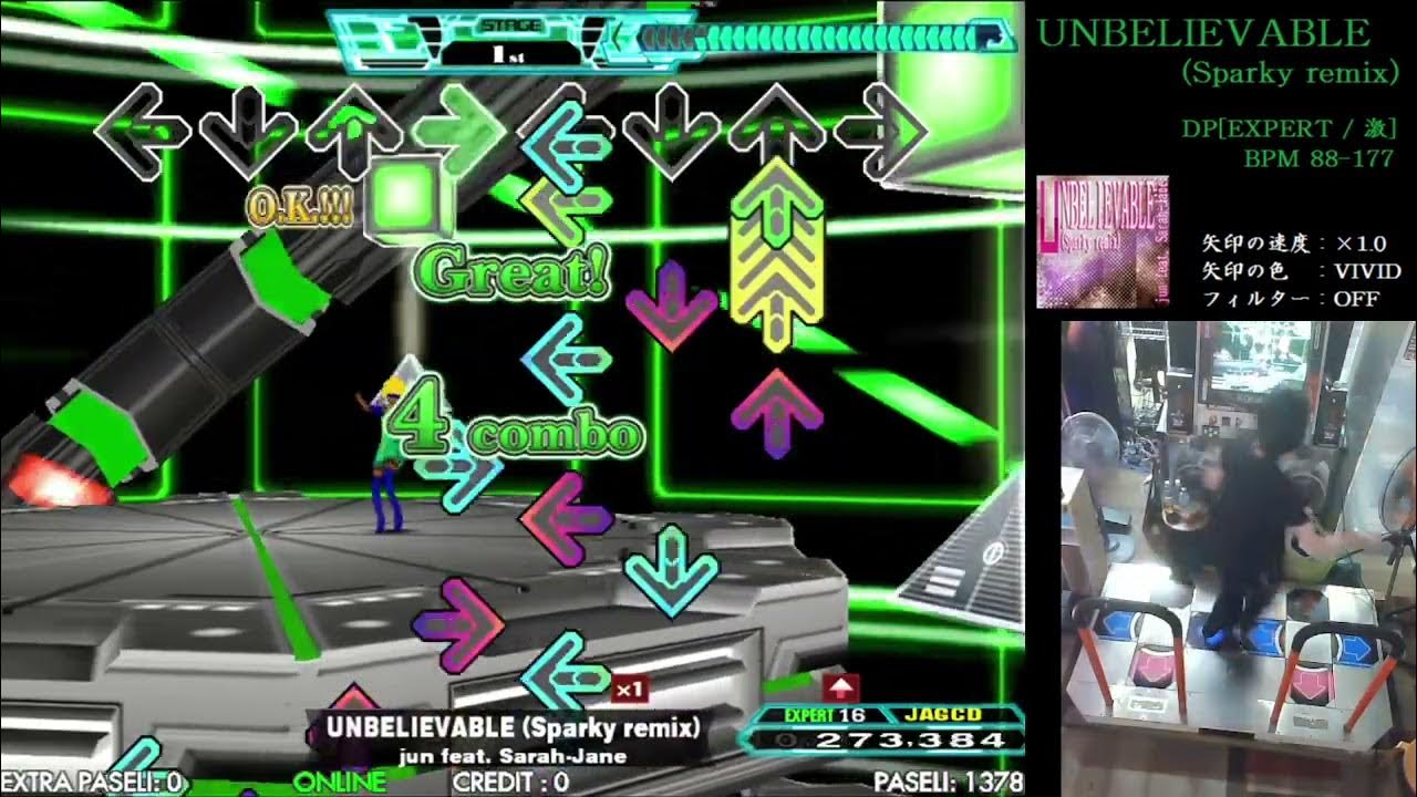 [DDR等速VIVID] (DANGER/723k) DP激 UNBELIEVABLE (Sparky remix) - YouTube