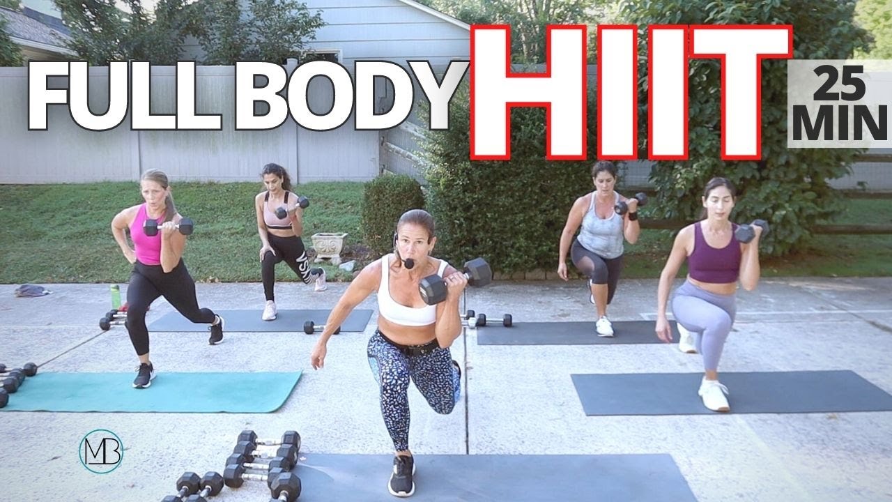 25 MIN Strength HIIT Workout Dumbbells | Cardio & Strength | Compound ...