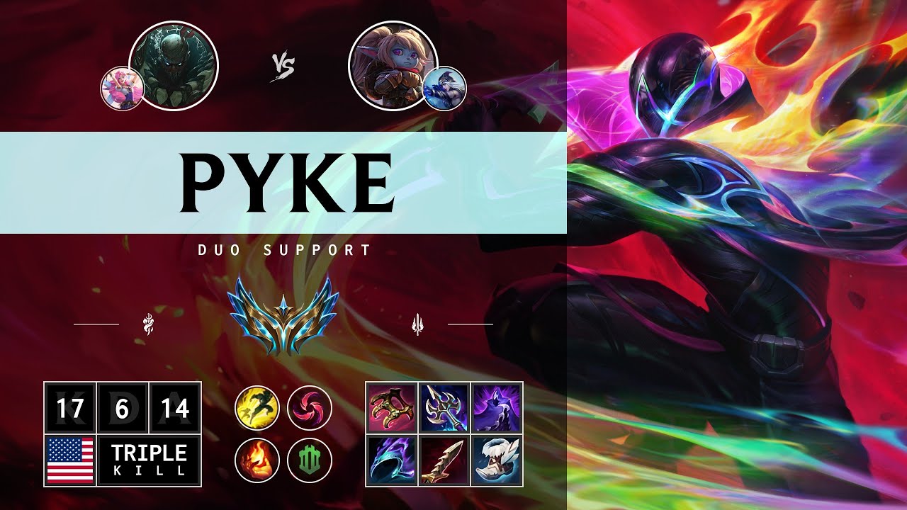 Pyke Support vs Poppy - NA Challenger Patch 14.14 - YouTube