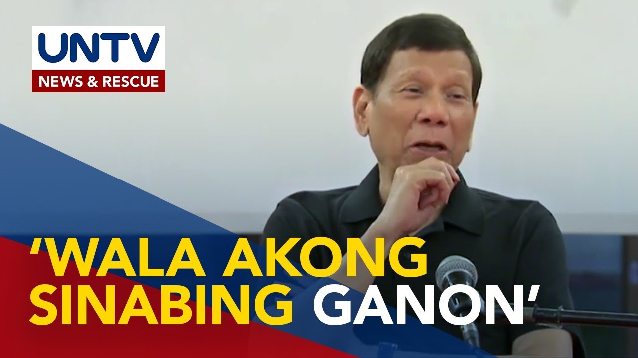 Ex-Pres. Duterte, binawi ang akusasyon na ‘drug addict’ si Pang. Marcos ...