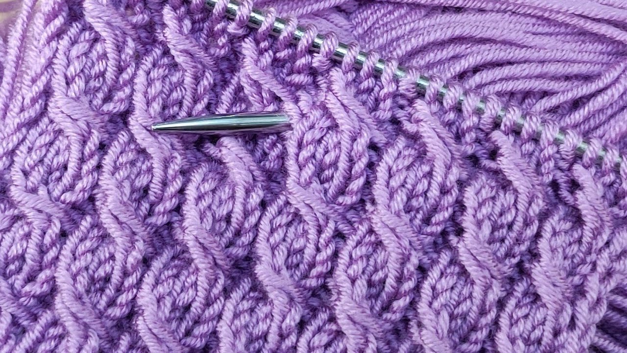 Very easy two needle knitting pattern - YouTube