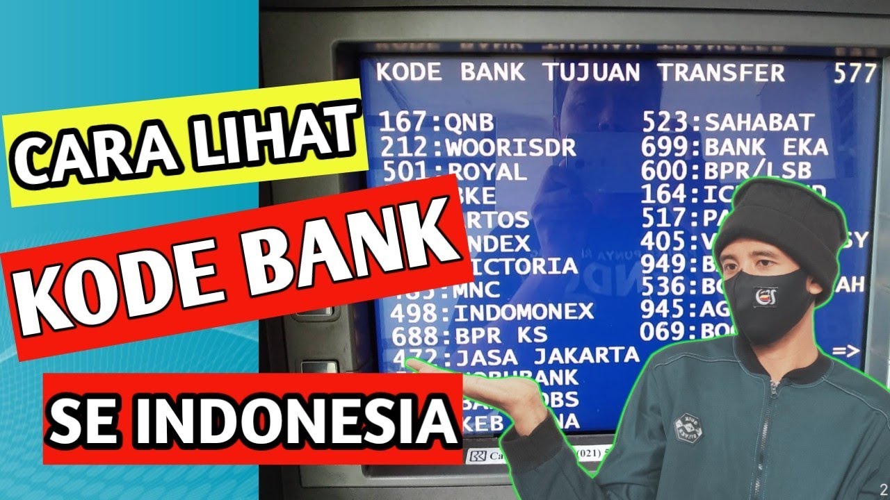 Cara Melihat Semua Kode Bank di ATM NTB Syariah - YouTube