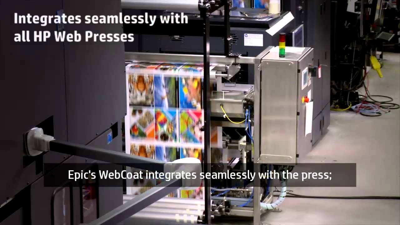 WebCoat In-line Coating System for HP Inkjet Web Presses - YouTube