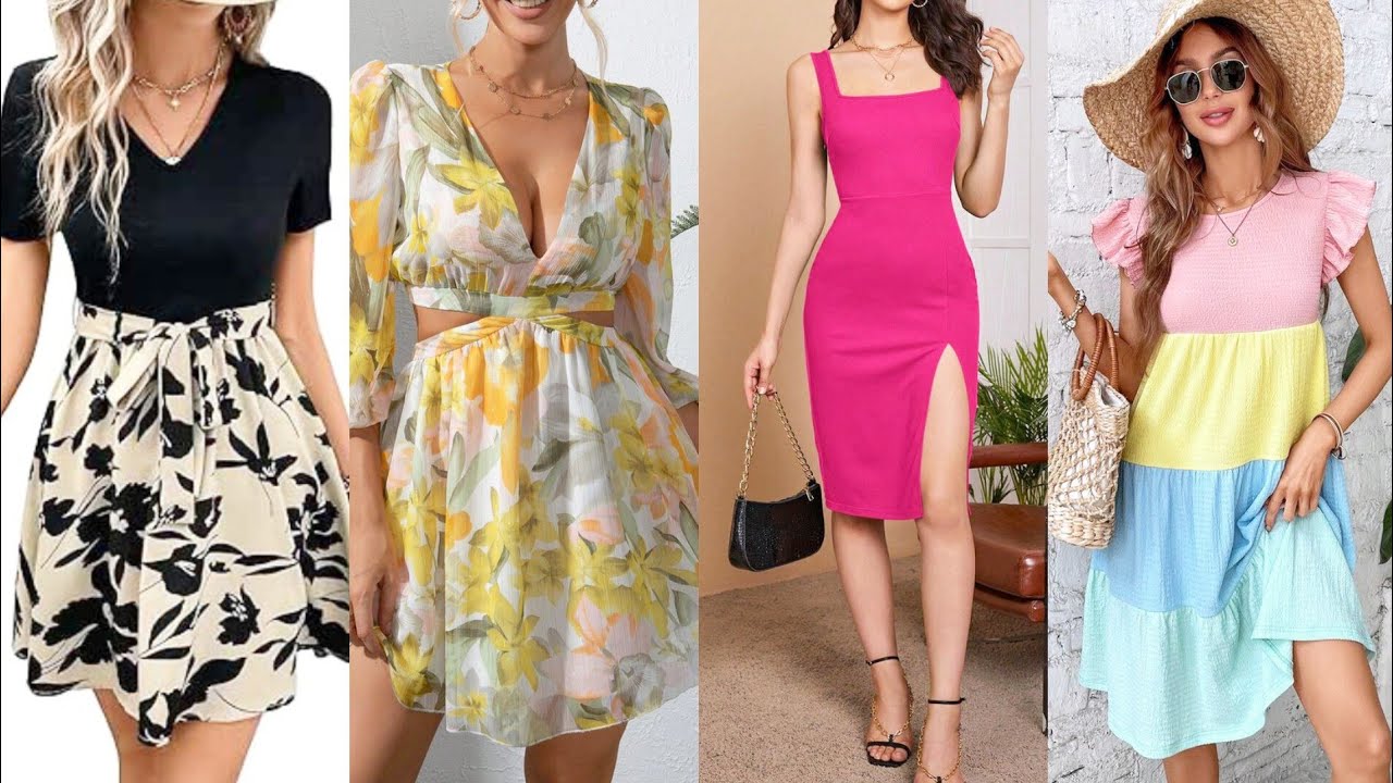 Vestidos de moda para mujer 2024/Ideas de diseño de vestidos con ...