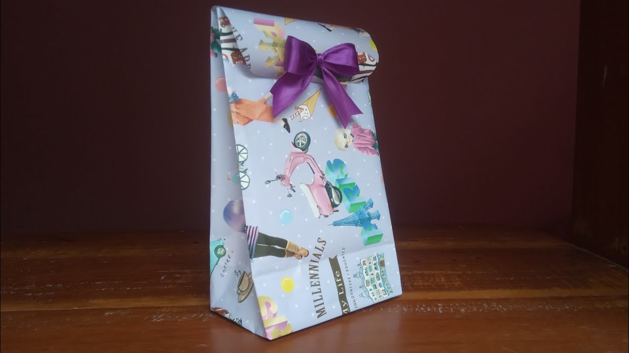 Cara membuat paper bag mudah, dan simple || Tutorial - YouTube