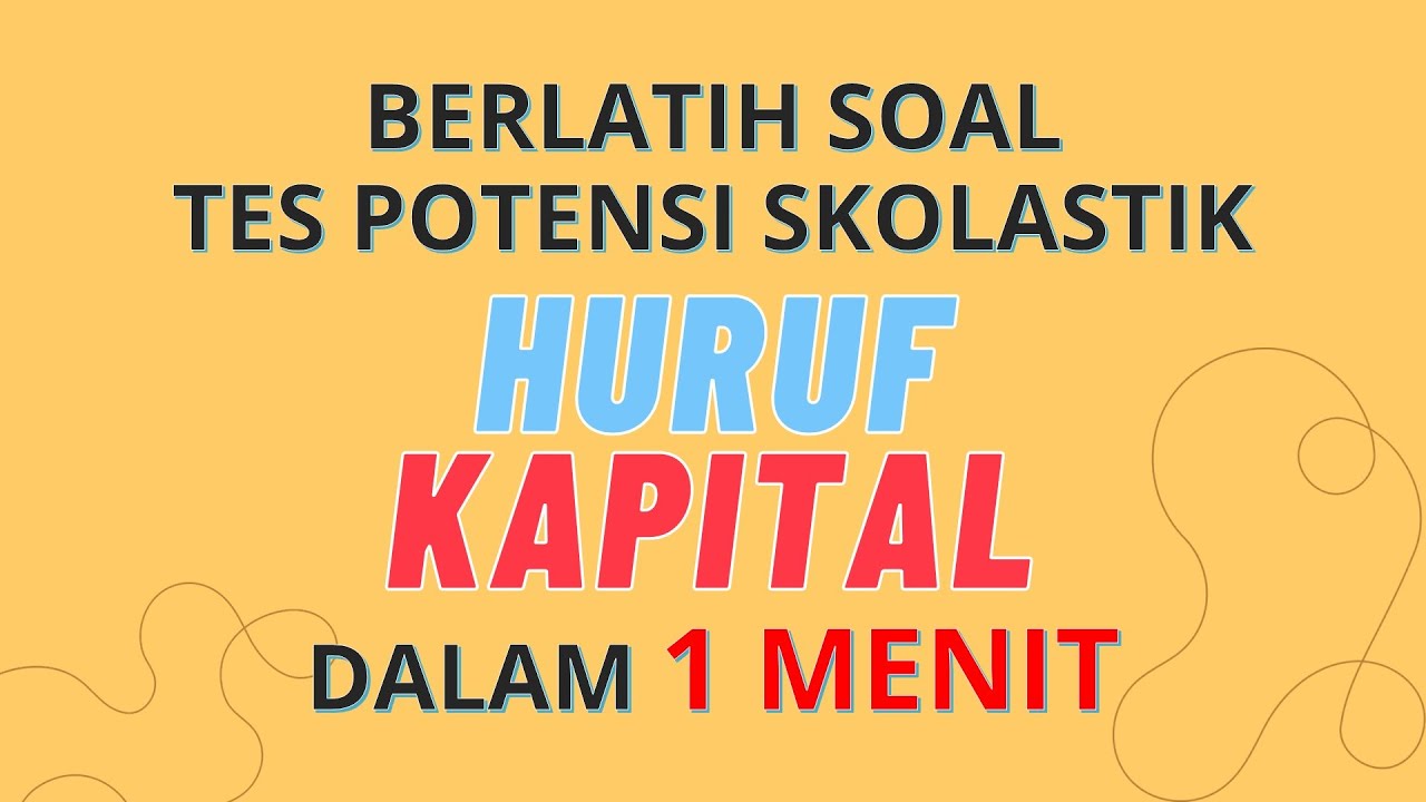 Berlatih Soal TPS: Huruf Kapital - YouTube