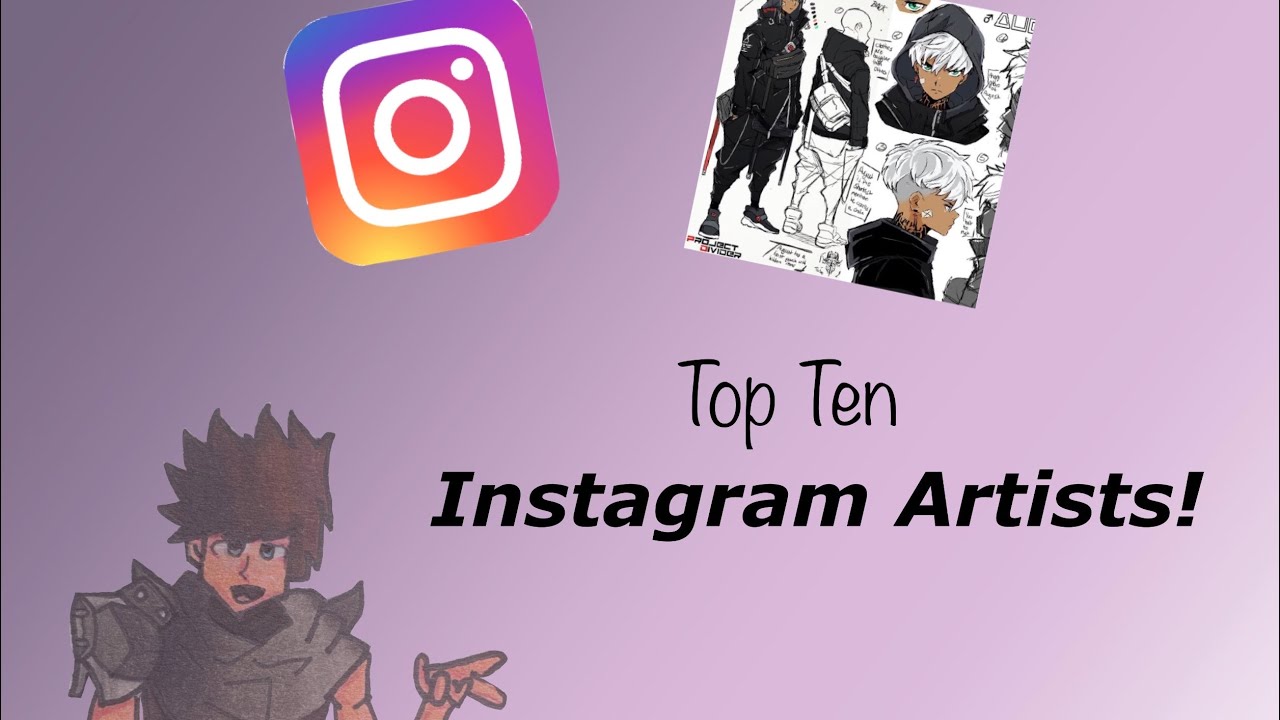 My top top Ten Instagram artist for comic/manga artist - YouTube