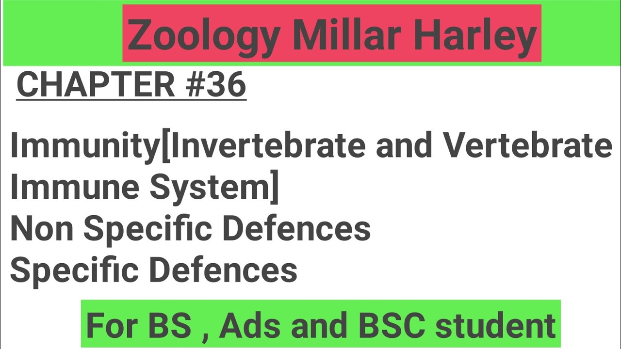 Immunity | Non specific defences | Specific defences | Millar Harley ...