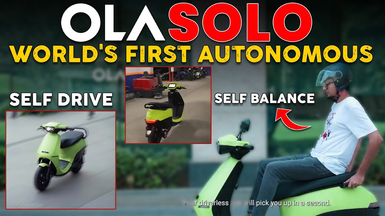 OLA Solo " World First Self drive And Self Balance Electric Scooter ...