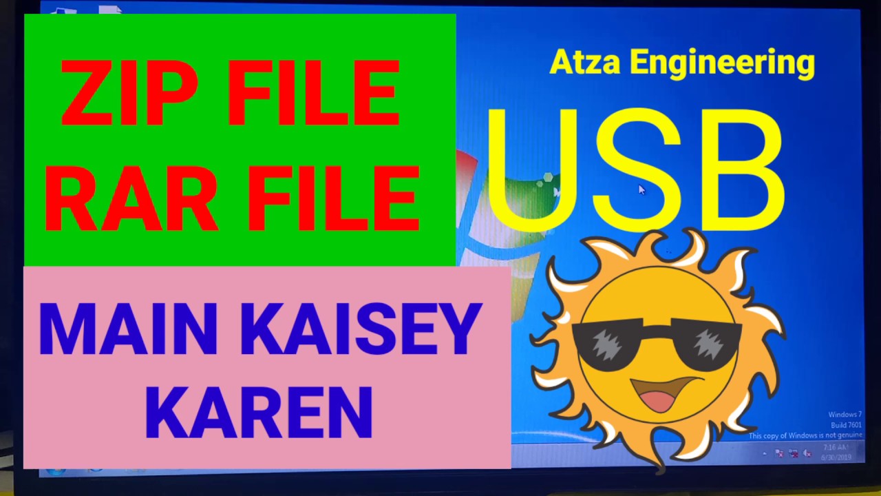 How To Extract File Rar File To Add USB Very Simple (Urdu Hindi) - YouTube