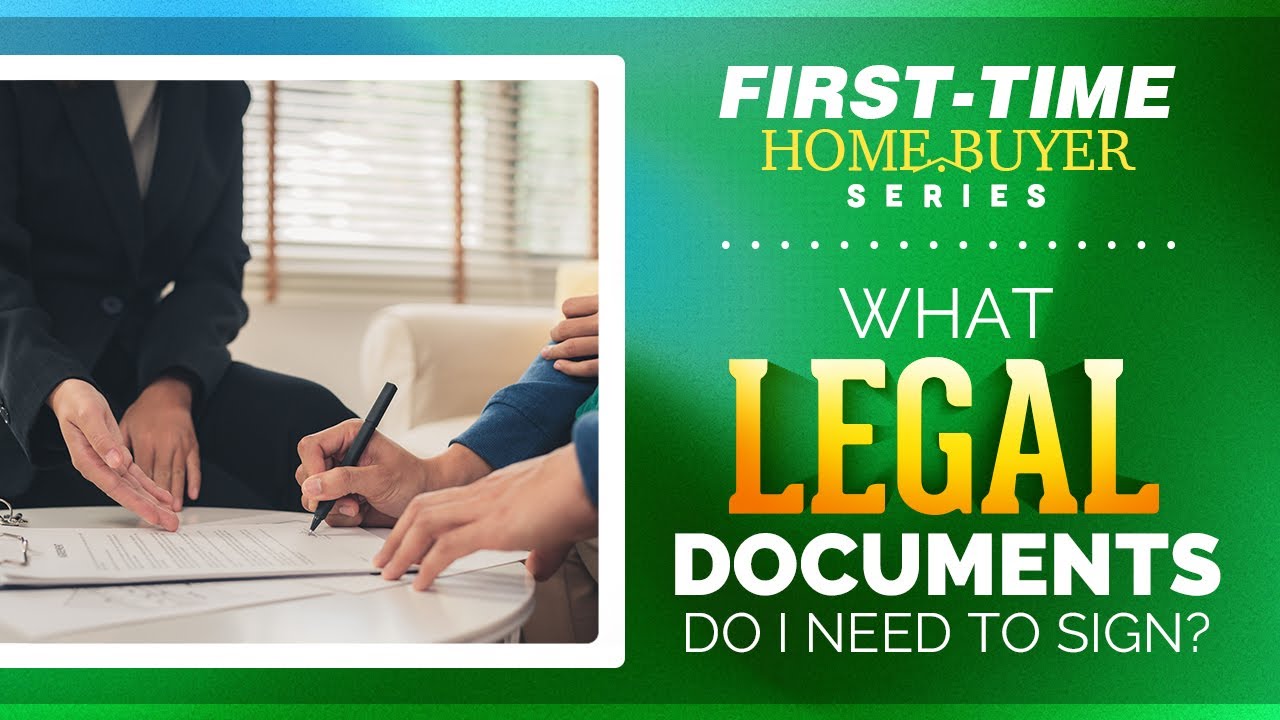 What legal documents would I need to sign in the closing process? 🏼 ...