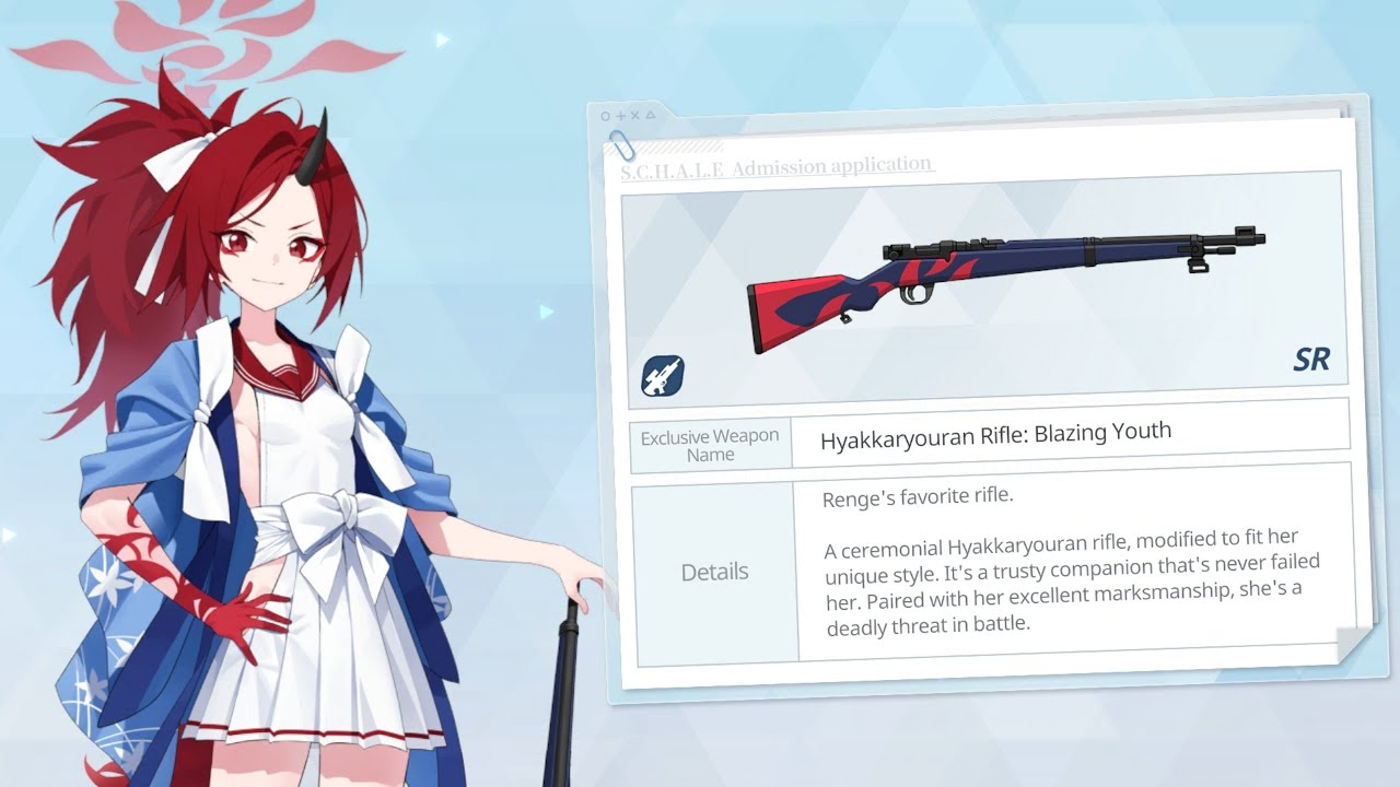 Fuwa Renge's Exclusive Weapon | Blue Archive - YouTube