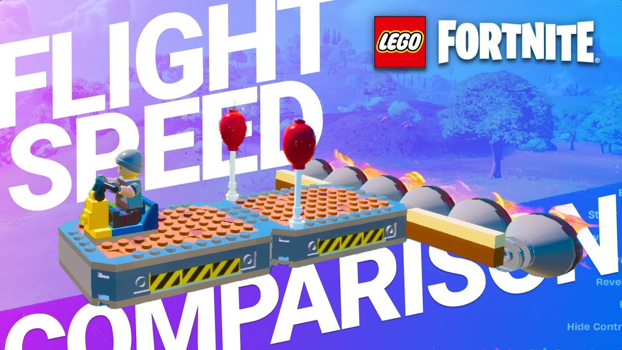 Flight Speed Comparison Test Results !! Lego Fortnite - YouTube