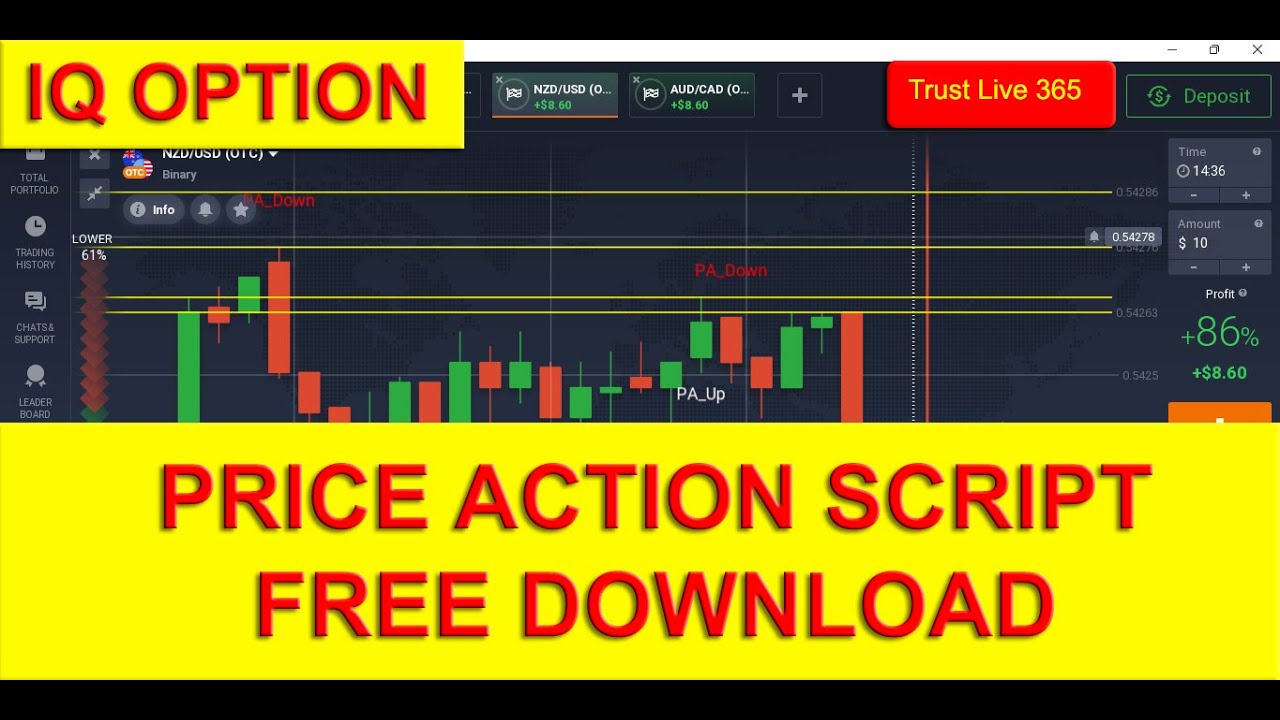 IQ Option Price Action Script Free Download 2024 | IQ Option Script ...