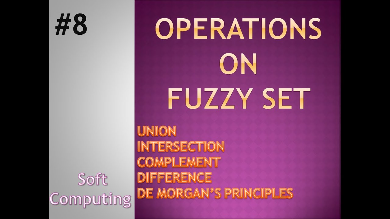 Fuzzy Operations Soft Computing Tutorial 8 Youtube