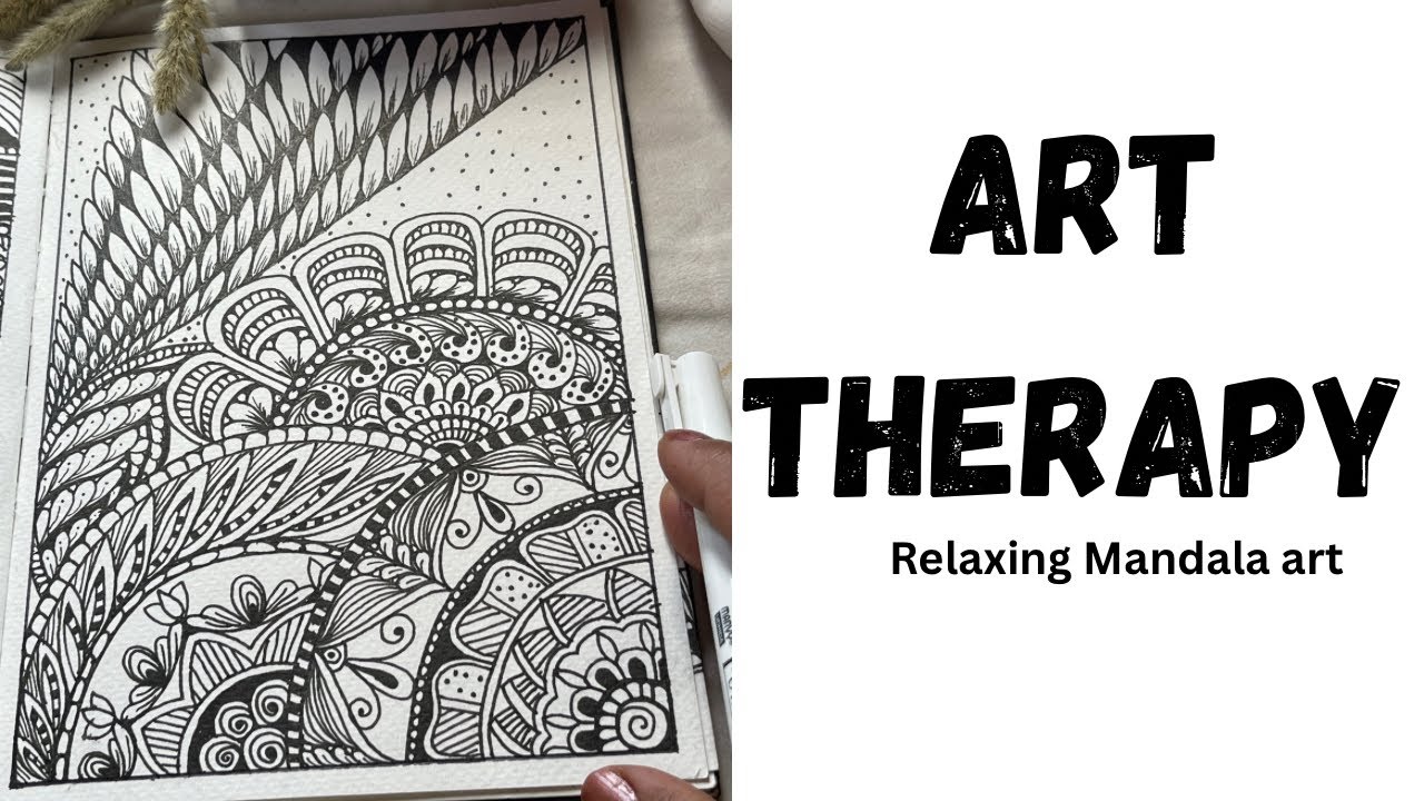 Relaxing mandala art | Art Therapy | Mindful art | Stress Reliever ...