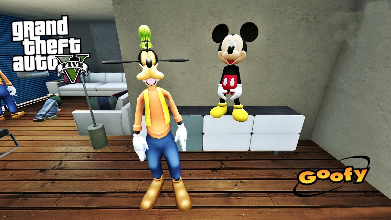 AKILLI KÖPEK GOOFY VE MİCKEY MOUSE (GTA 5) - YouTube