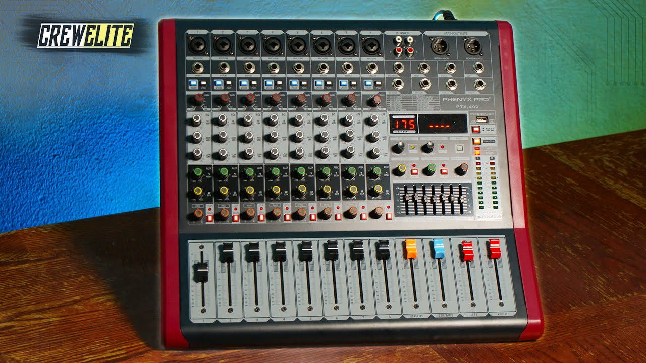 Phenyx Pro: PTX-400 Professional 10-Channel Audio Mixer & Soundboard ...