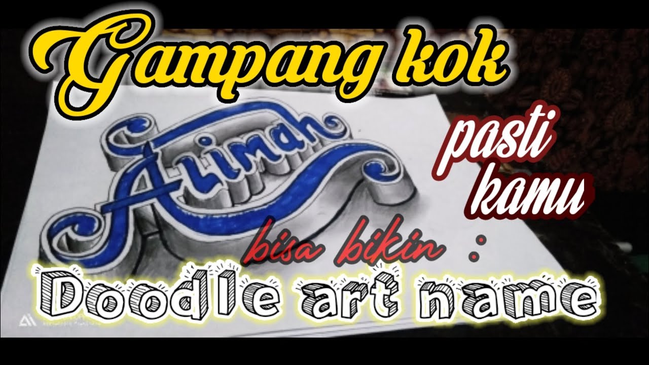 TUTORIAL DOODLE ART 3D PART#1 - YouTube