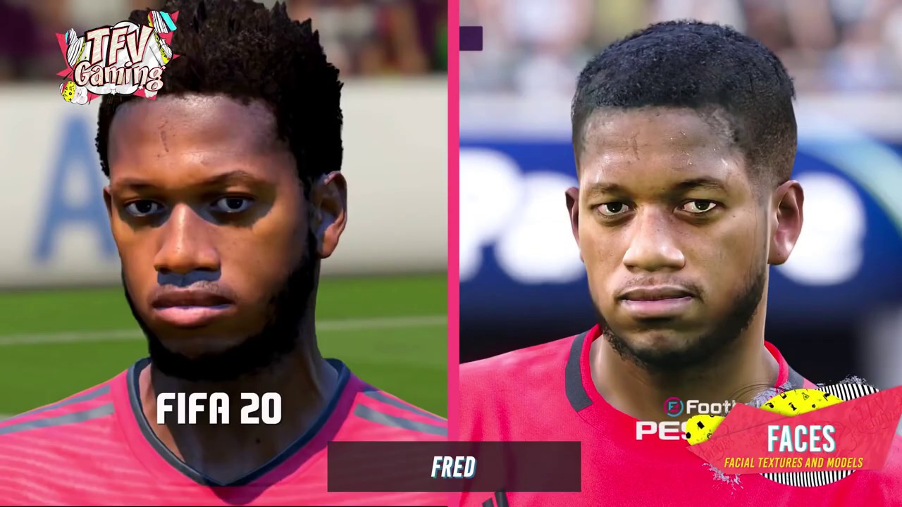 fifa 20 vs pes 20 graphics comparison Q0mqecaEfaY 1080p - YouTube