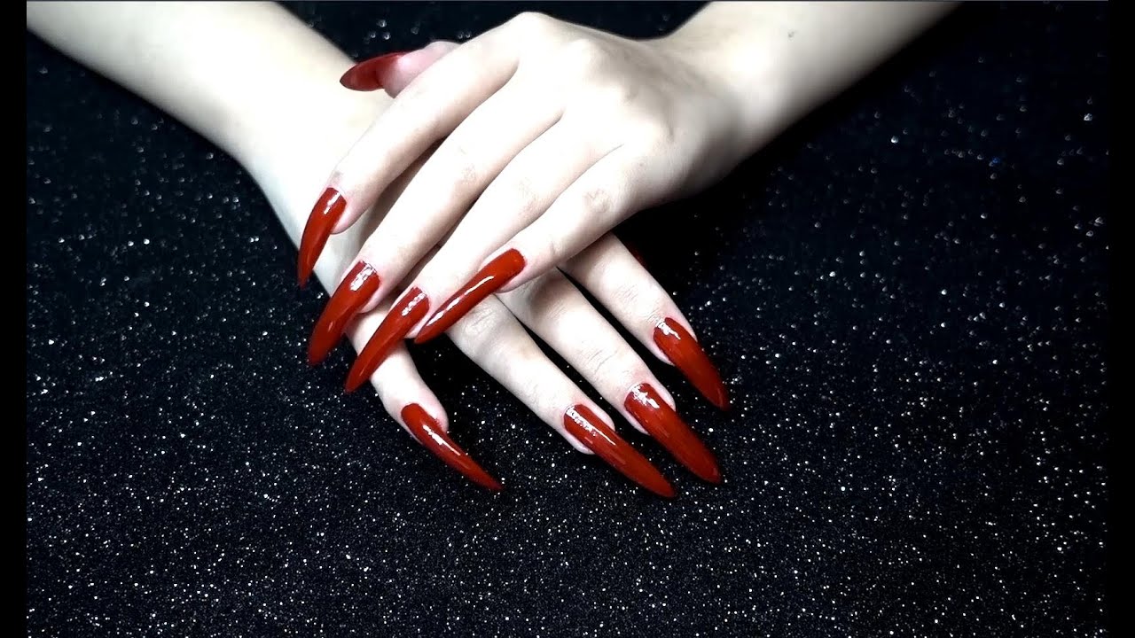 Painting Red on My Sharp Claws - YouTube