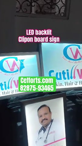 LED signage | Clipon board | clipon sign board | snap on frame # ...