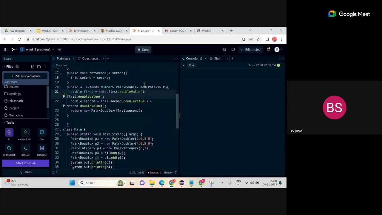 Week - 5 Live Coding - YouTube