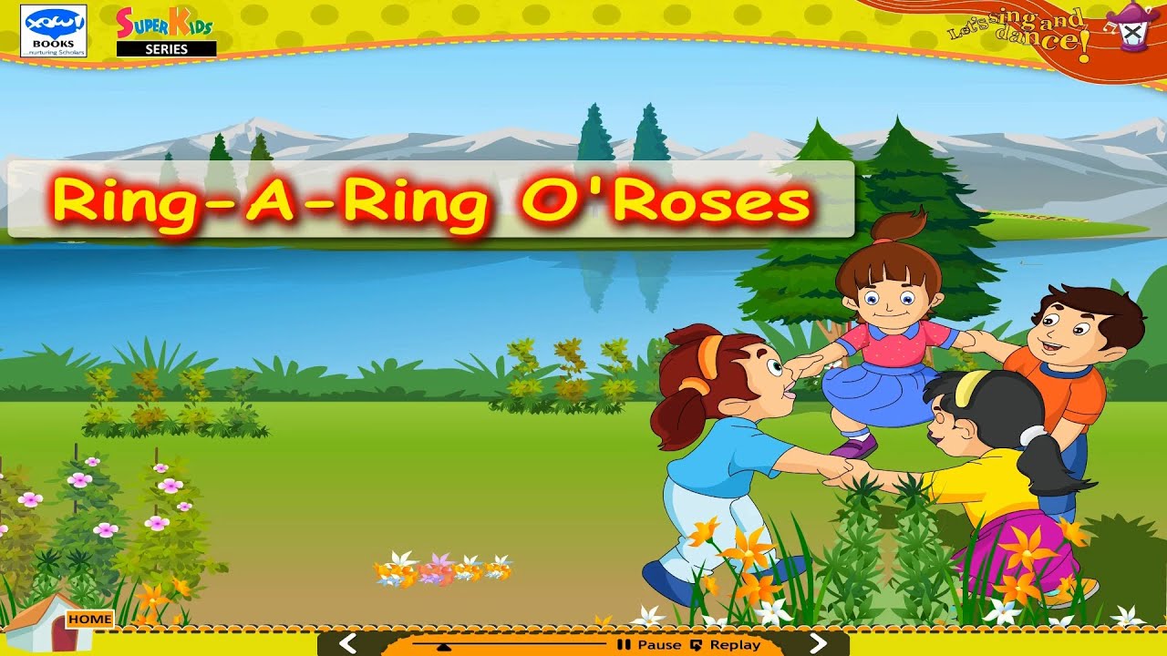 Ring-A-Ring O'Roses I English Nursery Rhyme for Kids I Kids Songs - YouTube