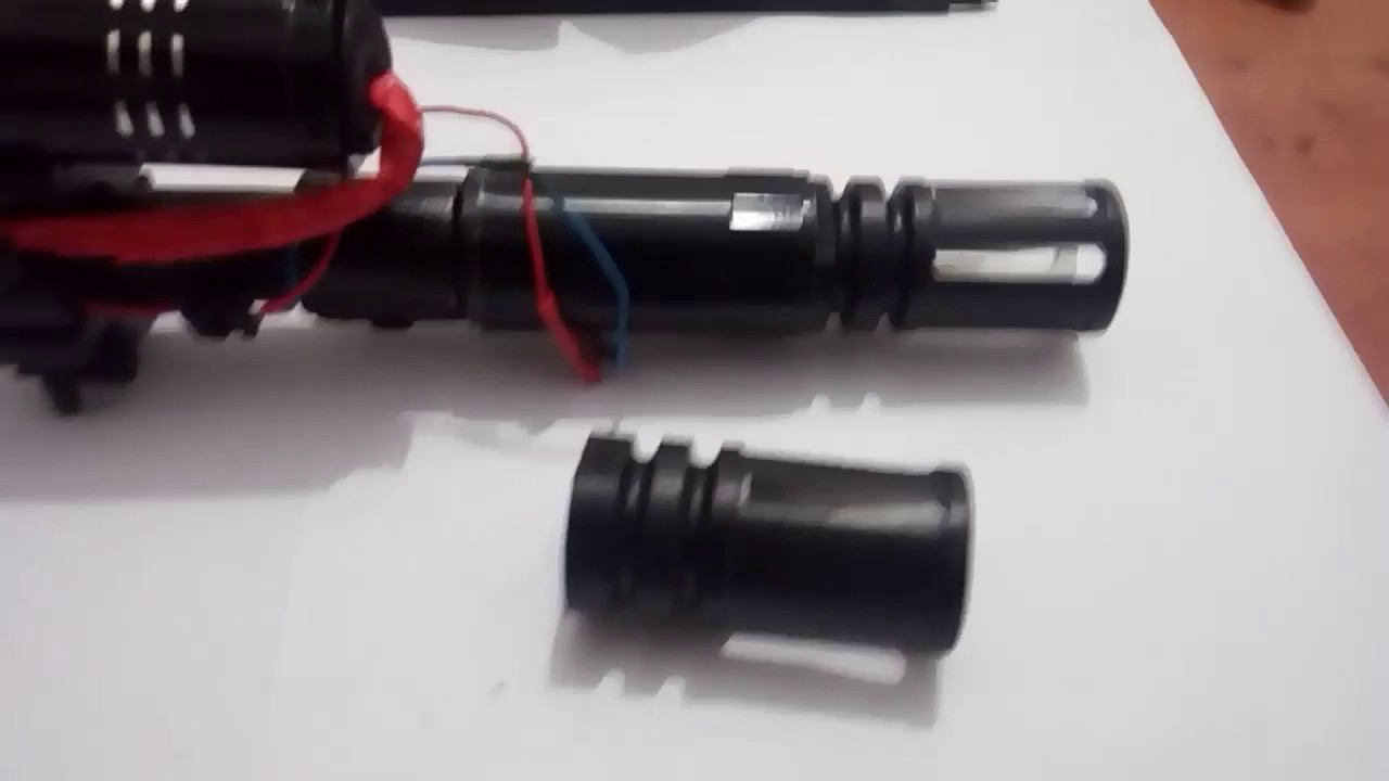 Prototype Mini muzzle flash generator m16/m4 series - YouTube