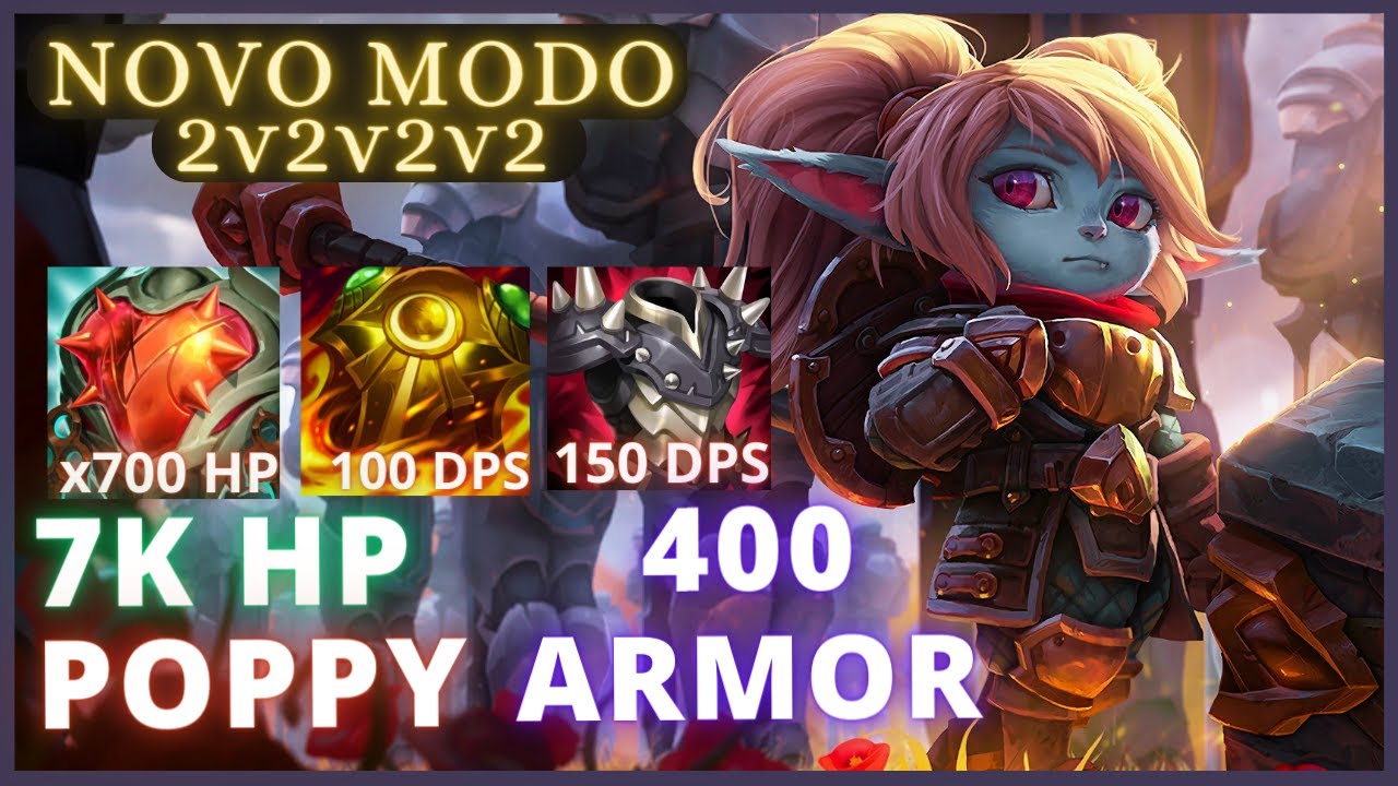 MODO 2v2v2v2 POPPY 400 ARMOR 7k HP FULL TANK MUITO FORTE I VIRADA ...